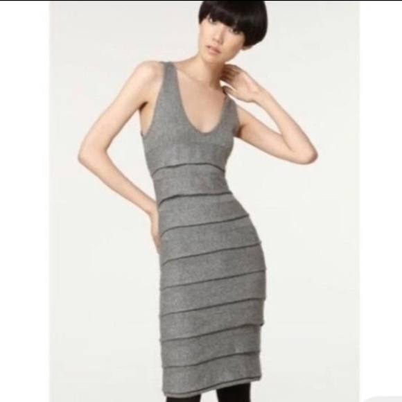 rag & bone | Dresses | Rag Bone Gray Layered Midi Dress | Poshmark